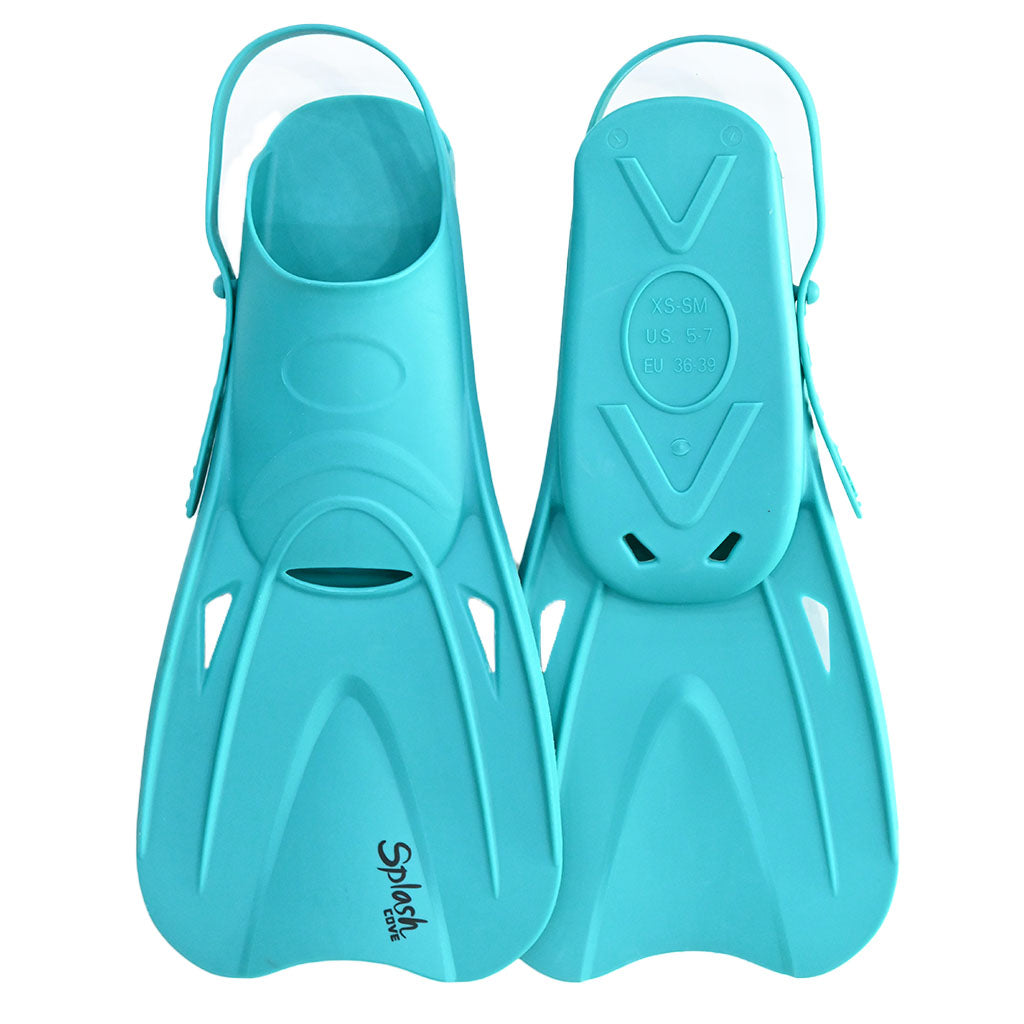 Cove Snorkeling Fins Open Heel Adjustable Bright Coloured Splash Fin ...