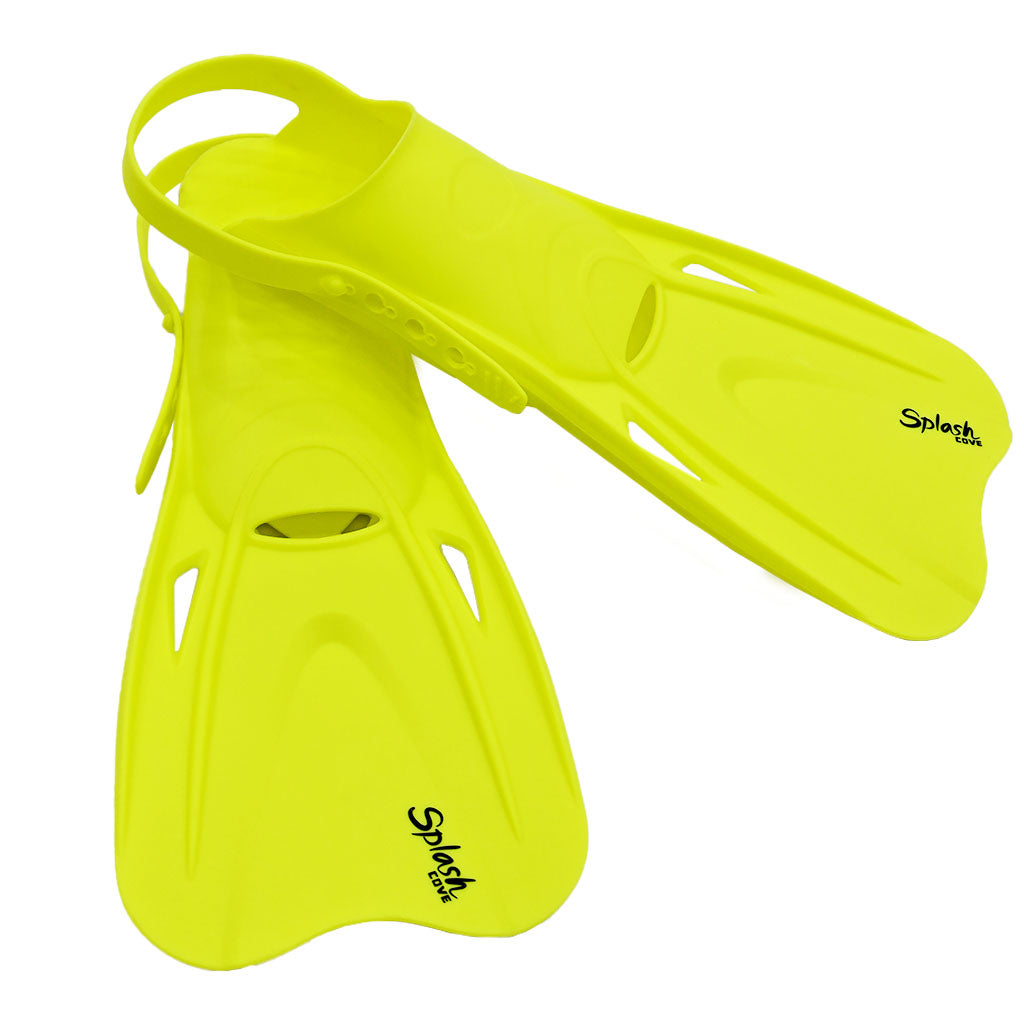 Cove Snorkeling Fins Open Heel Adjustable Bright Coloured Splash Fin ...