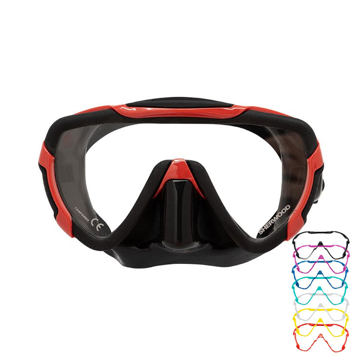 Sherwood Scuba Mimic Slim Mask with Colour Changeable Frames – One Stop ...