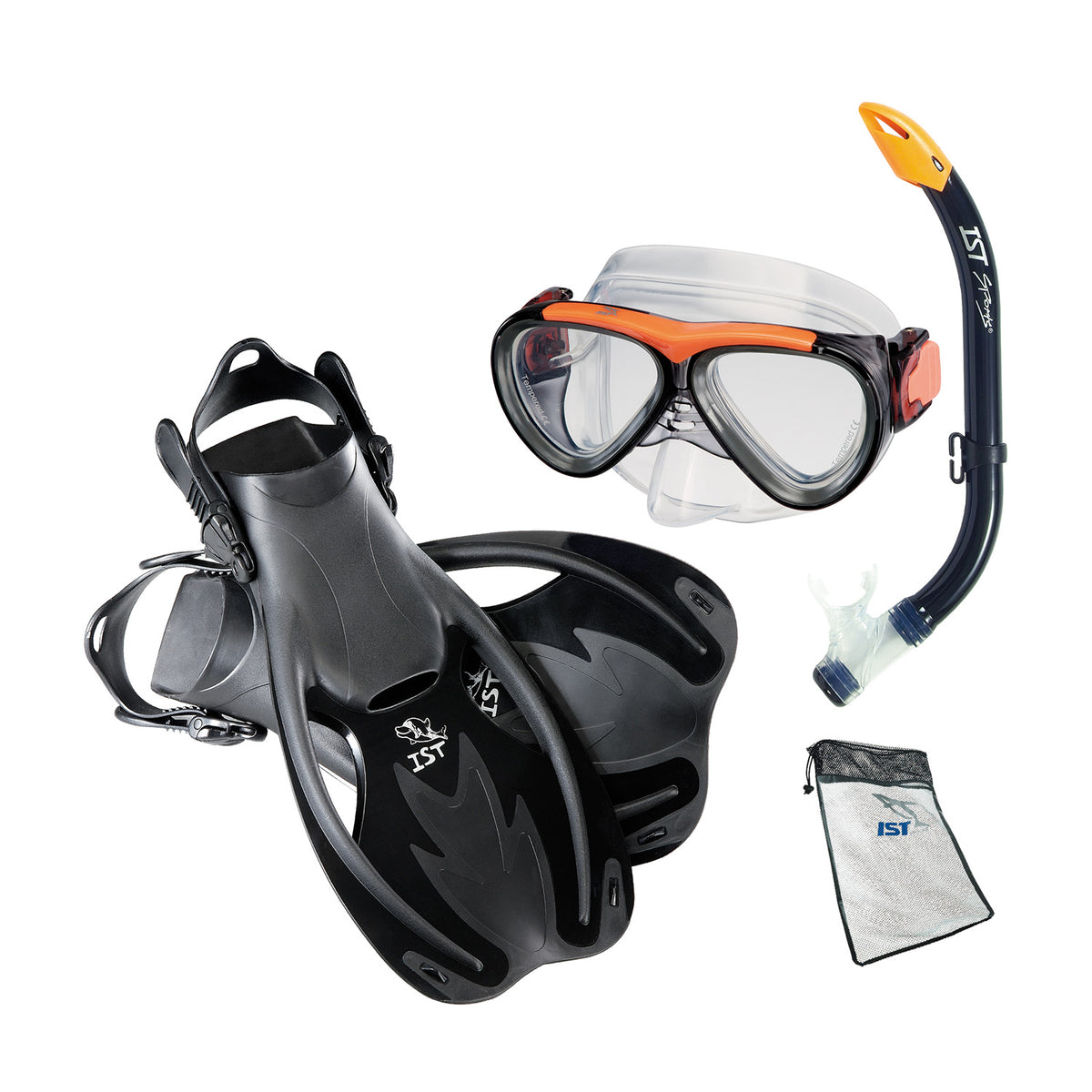 IST Proline Kids Snorkeling Set - IST Twingo Kids Combo with Fins – One ...